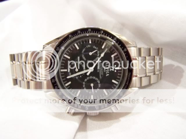 FS: Omega Speedmaster Homage ALPHA Automatic SS Black Dial | WatchUSeek ...