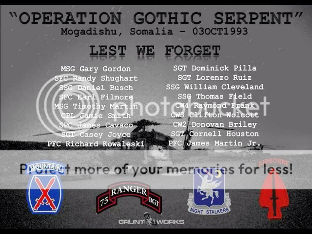 Operation Gothic Serpent | M14 Forum